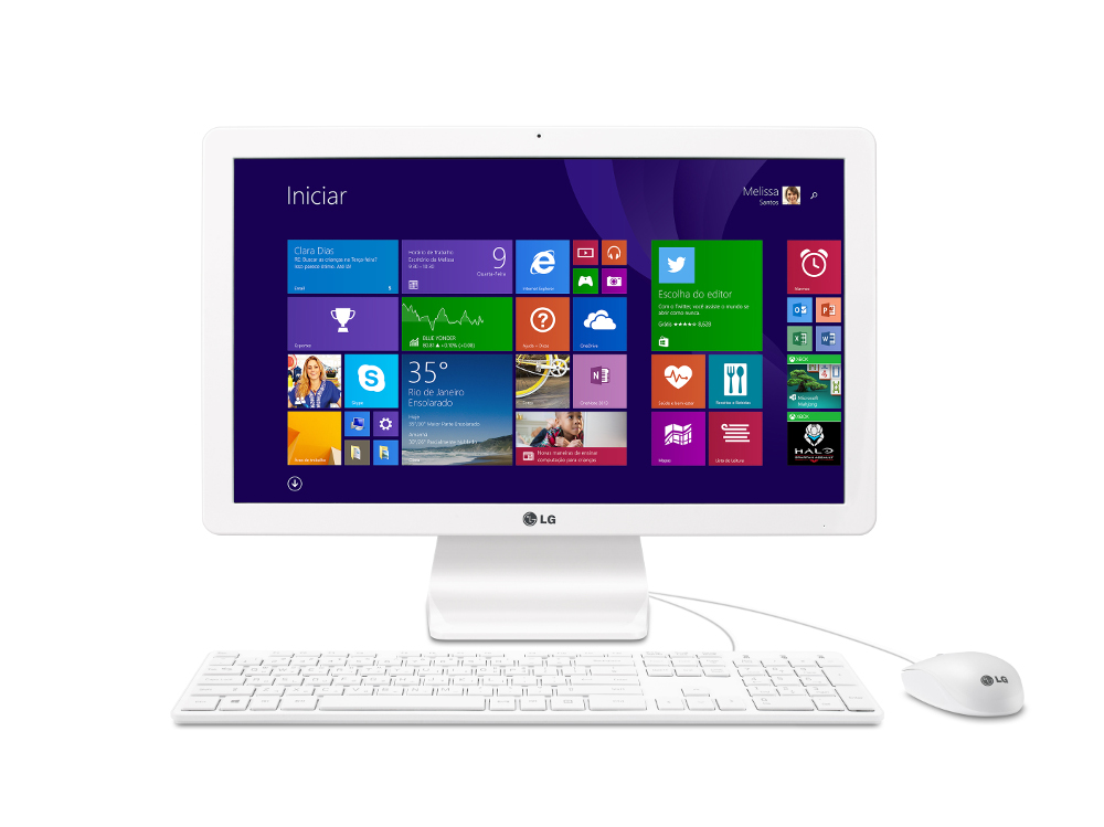Computador LG All in One Intel Quad Core Windows 8 Memoria RAM 4GB HD ...